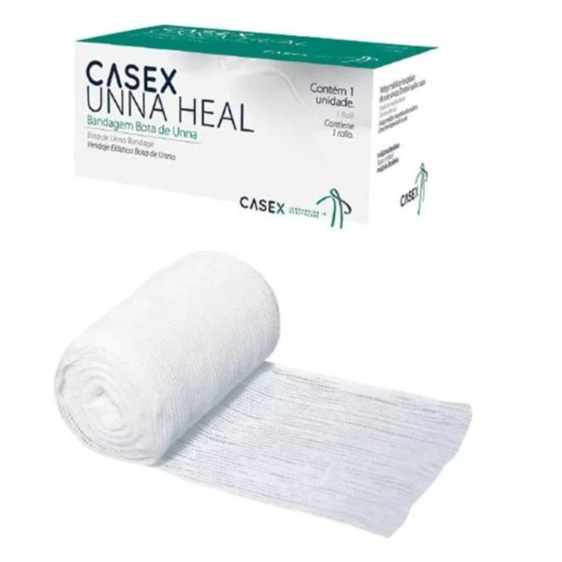 Bandagem de Unna 10,2cm x 9,14m Bota de Unna Casex - SouSuper